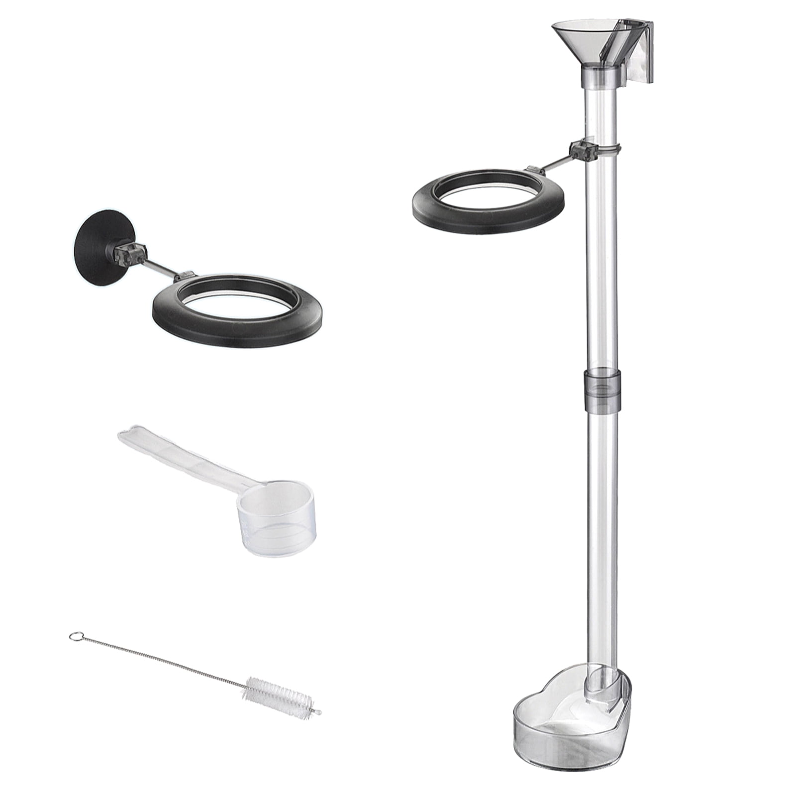 HeroNeo Shrimp Feeder Tube and Dish Plastic Fish Feeding Ring Floating ...