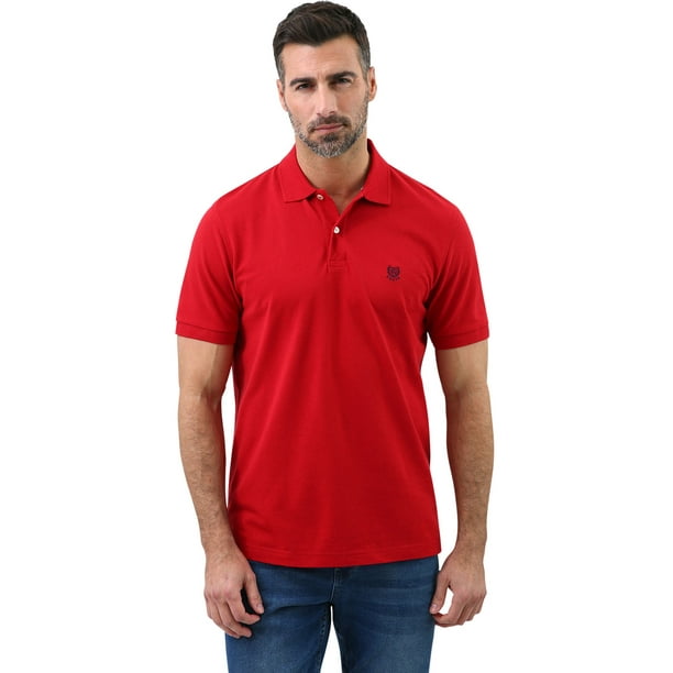Chaps Men's Classic Fit Solid Pique Polo, Sizes-4XB - Walmart.com