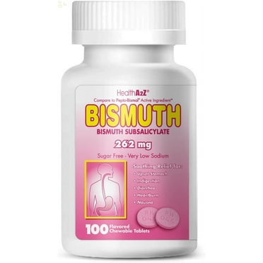 HealthA2Z Bismuth | Bismuth Subsalicylate 262mg | Multi-Symptom Relief ...