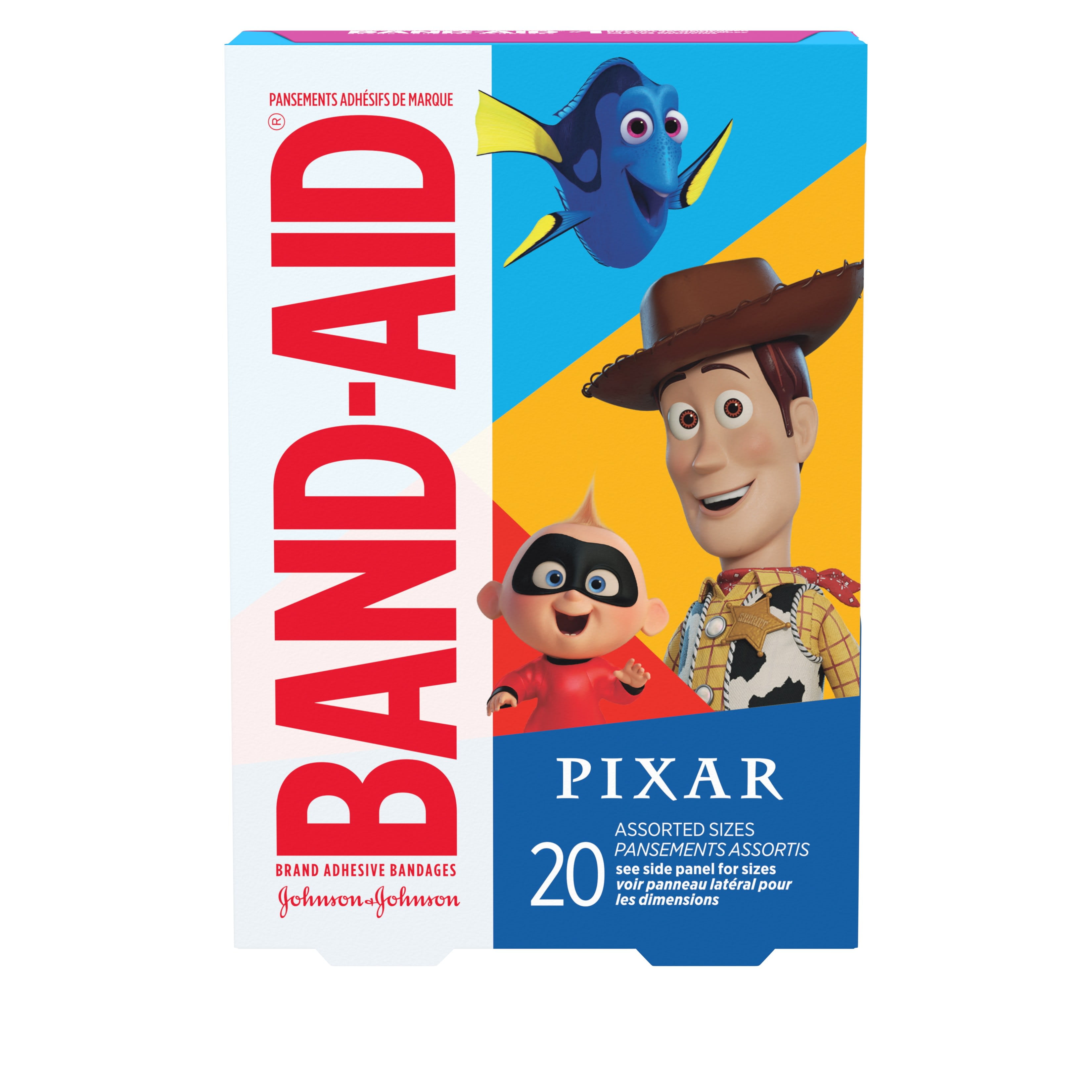 Band-Aid Bandages, Disney/Pixar Mashup Characters, Assorted 20 ct ...