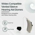 Widex Compatible Vented Sleeve Hearing Aid Domes Pack of 6 for Lasting ...