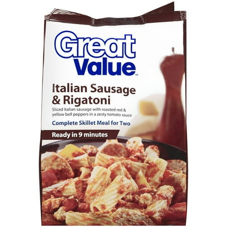 Great Value Italian Sausage & Rigatoni Complete Skillet Meal For Two ...