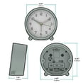 MainStays Green Mini Analog Alarm Clock - Walmart Business Supplies