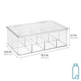 InterDesign Binz Tea Bag Organizer Box - Kitchen Cabinet Storage, Clear ...