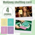4Pcs Mahjong Shuffling Cards, Striped Wave Edge Shuffling Tools for ...