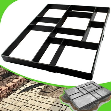 10X Three Waveform Garden Path Plastic Concrete Paving Brick Mold Diy ...