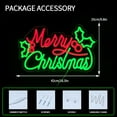 SRWEHG-Merry Christmas Neon Signs for Wall Decor Dimmable Merry Xmas ...