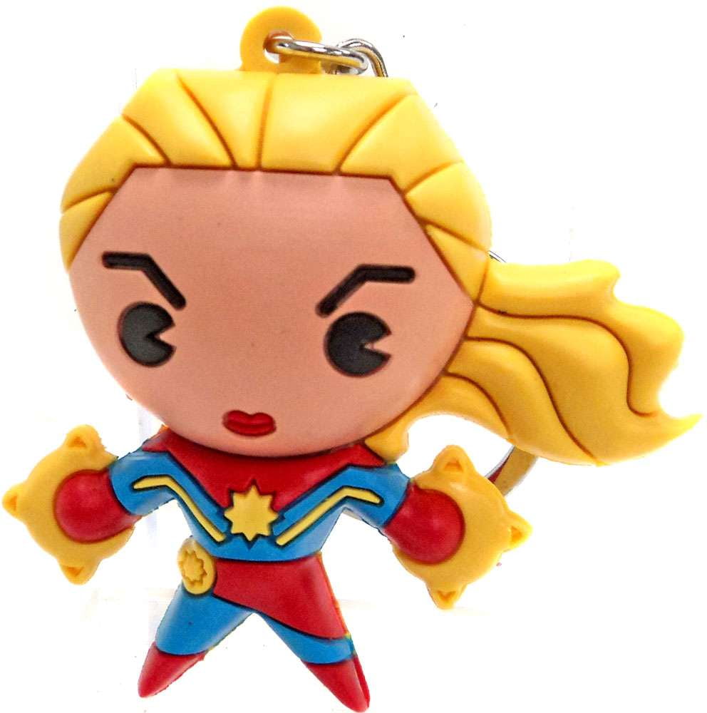 3D Figural Keychain Captain Marvel Keychain (No Packaging) - Walmart.com