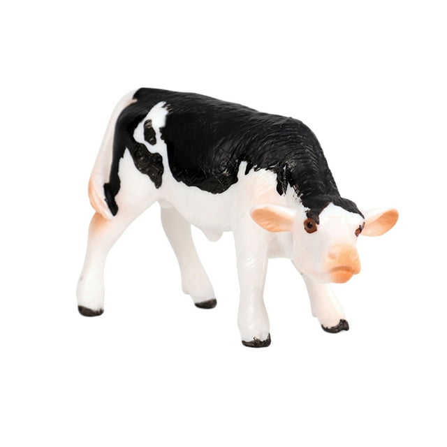 Realistic Cow Cattle Figurine Model Crafts Ornaments Educational Kids ...
