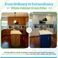 Aqua Coat Water-Based White Cabinet Wood Grain Filler Gel – Fast Drying ...