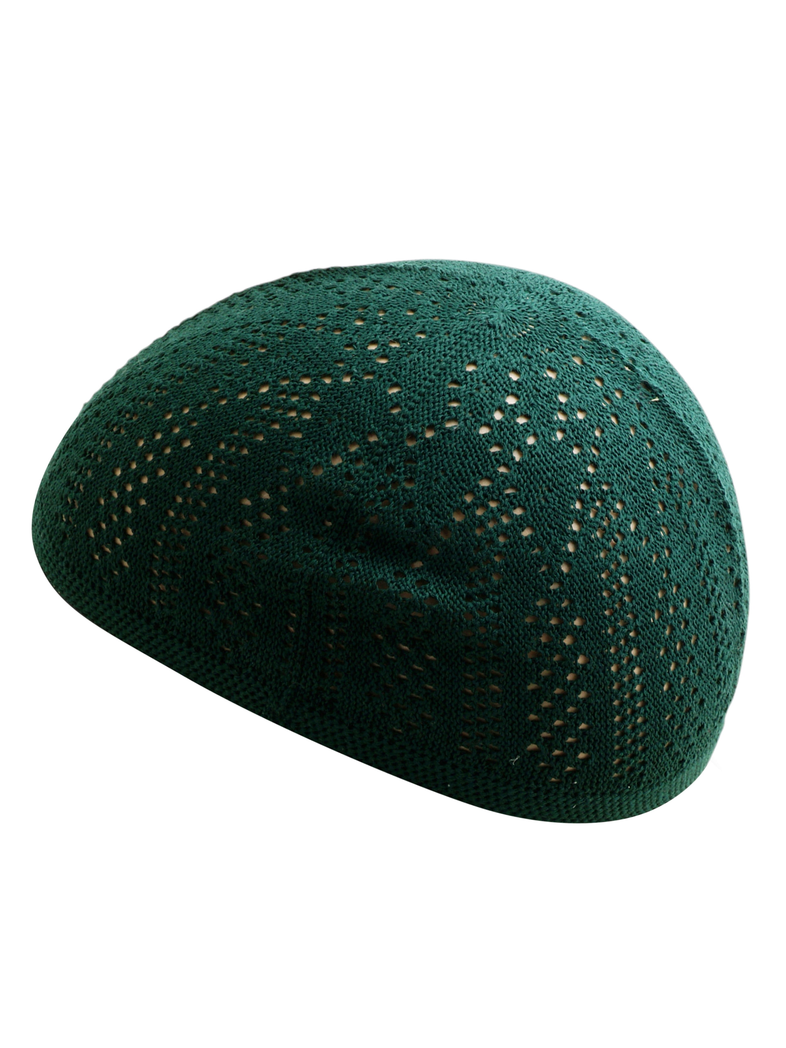 Candid Signature Thin Cotton Crochet Skull Cap Kufi All Season, Dark ...