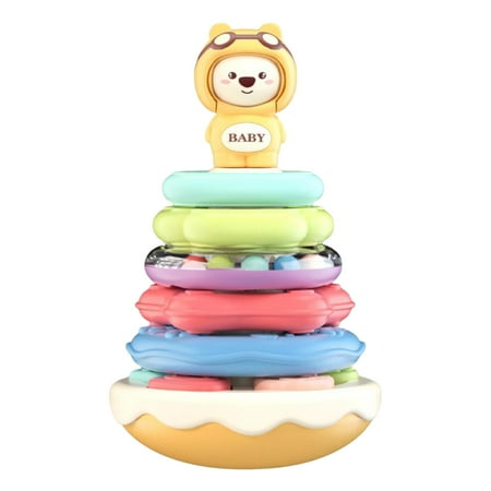 Tumbler Stacker Rings Face Change Nesting Circle Toy for Age 6+ Months ...