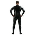 Mepaouo Latex Catsuit Front Zipper Tights for Men Rubber Bodysuit ...