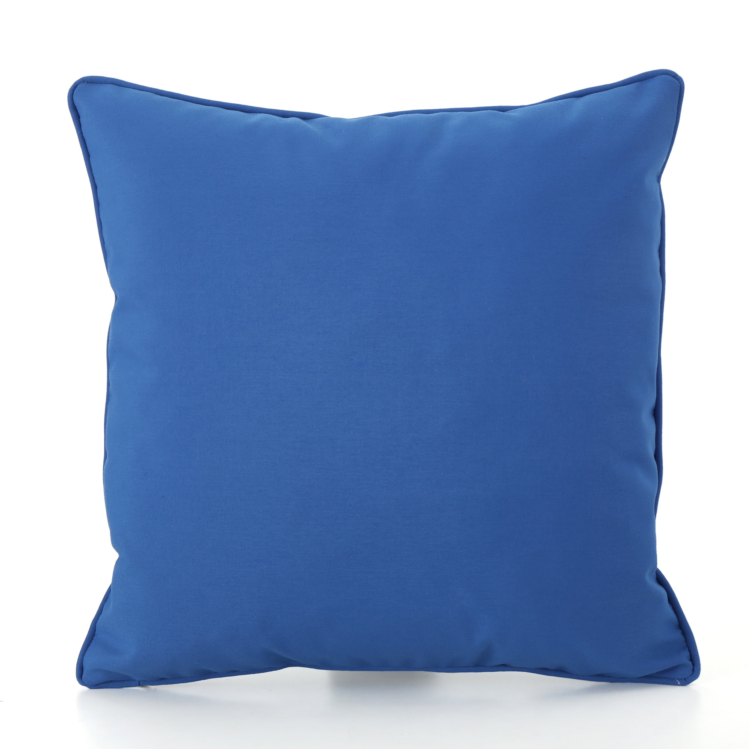 Esme Outdoor 18" Water Resistant Fabric Square Pillow, Blue - Walmart.com