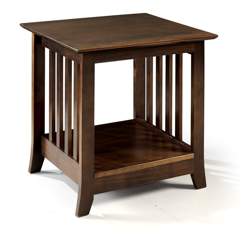 Linon Eli Wood End Table in Brown | Walmart Canada