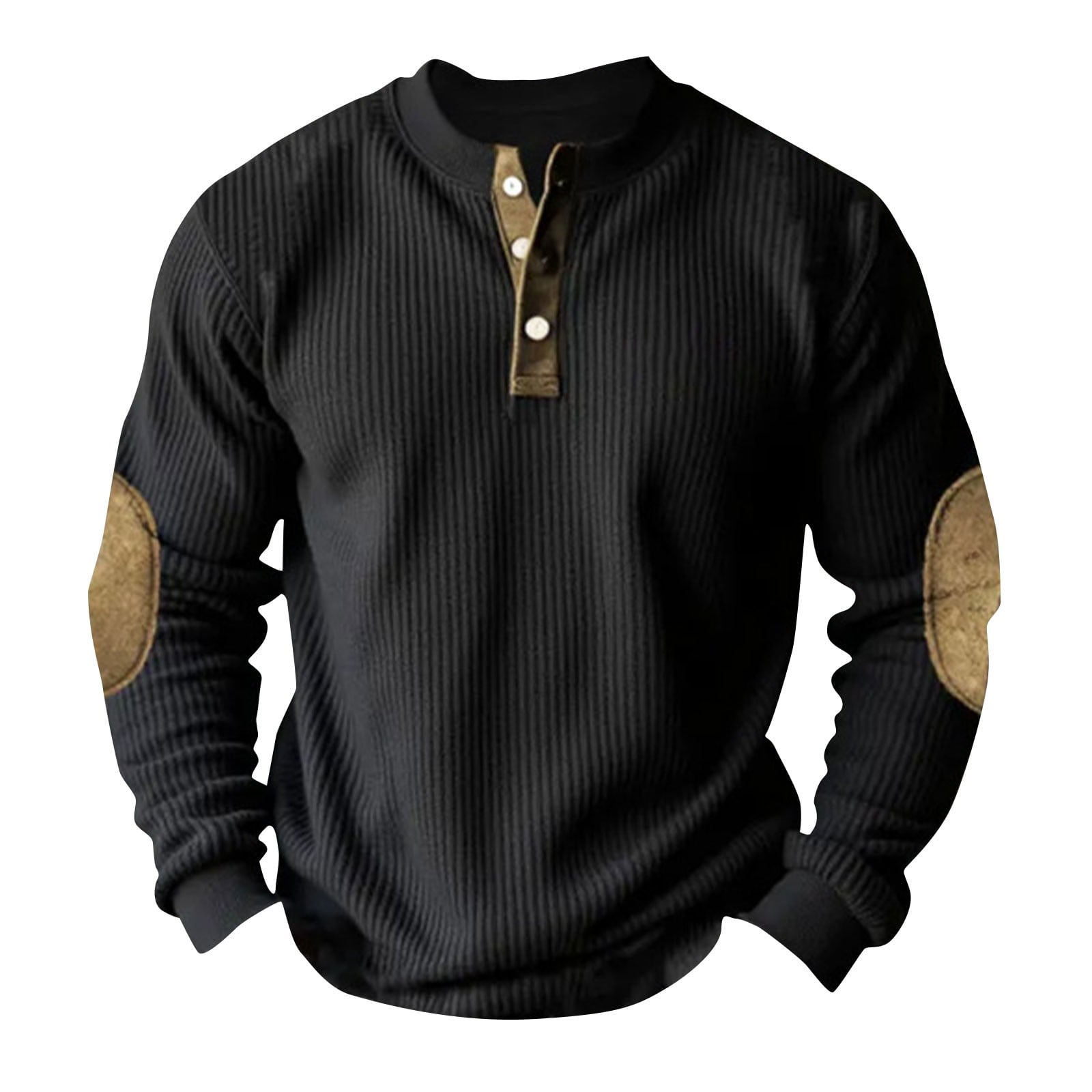Click here for Aherbiu Mens Sweatshirts Crewneck Button Up Long S... prices
