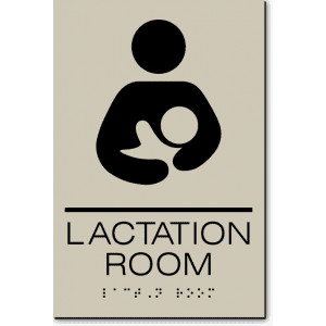 Lactation Room Sign-Taupe / Black(3 Units) - Walmart.com