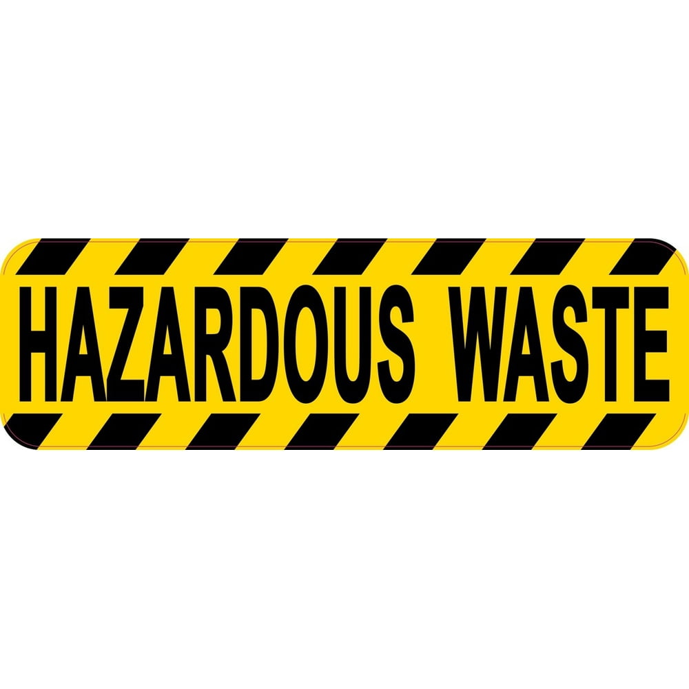 10in x 3in Hazardous Waste Sticker - Walmart.com - Walmart.com