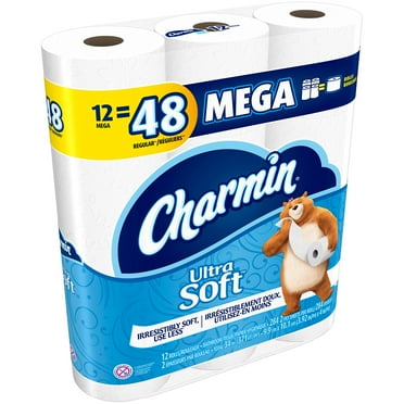 Charmin Ultra Soft Toilet Paper, 12 Mega Rolls - Walmart.com