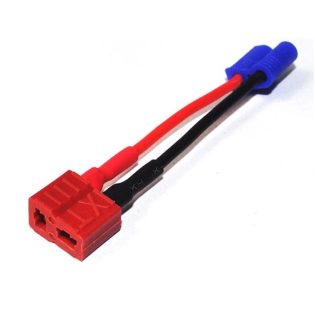 HobbyFlip Drone EC2 Male to T-Connector Deans Plug Female Wire Adapter ...