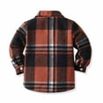 Annhoo Toddler Boys Girls Flannel Shirt Jackets Long Sleeve Lapel Plaid ...
