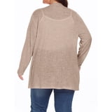 Cueply Women's Plus Size Cardigan, Sheer Lightweight Open Front, Long ...