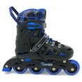 Chicago Skates Adjustable Inline Training Skate Combo Set Black/Blue ...
