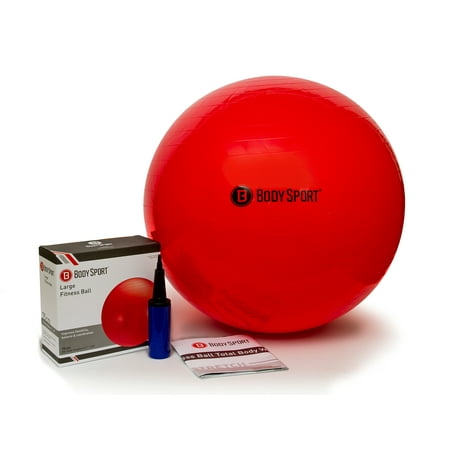 Body Sport Exercise Ball with Pump for Home, gym, Balance, Stability ...