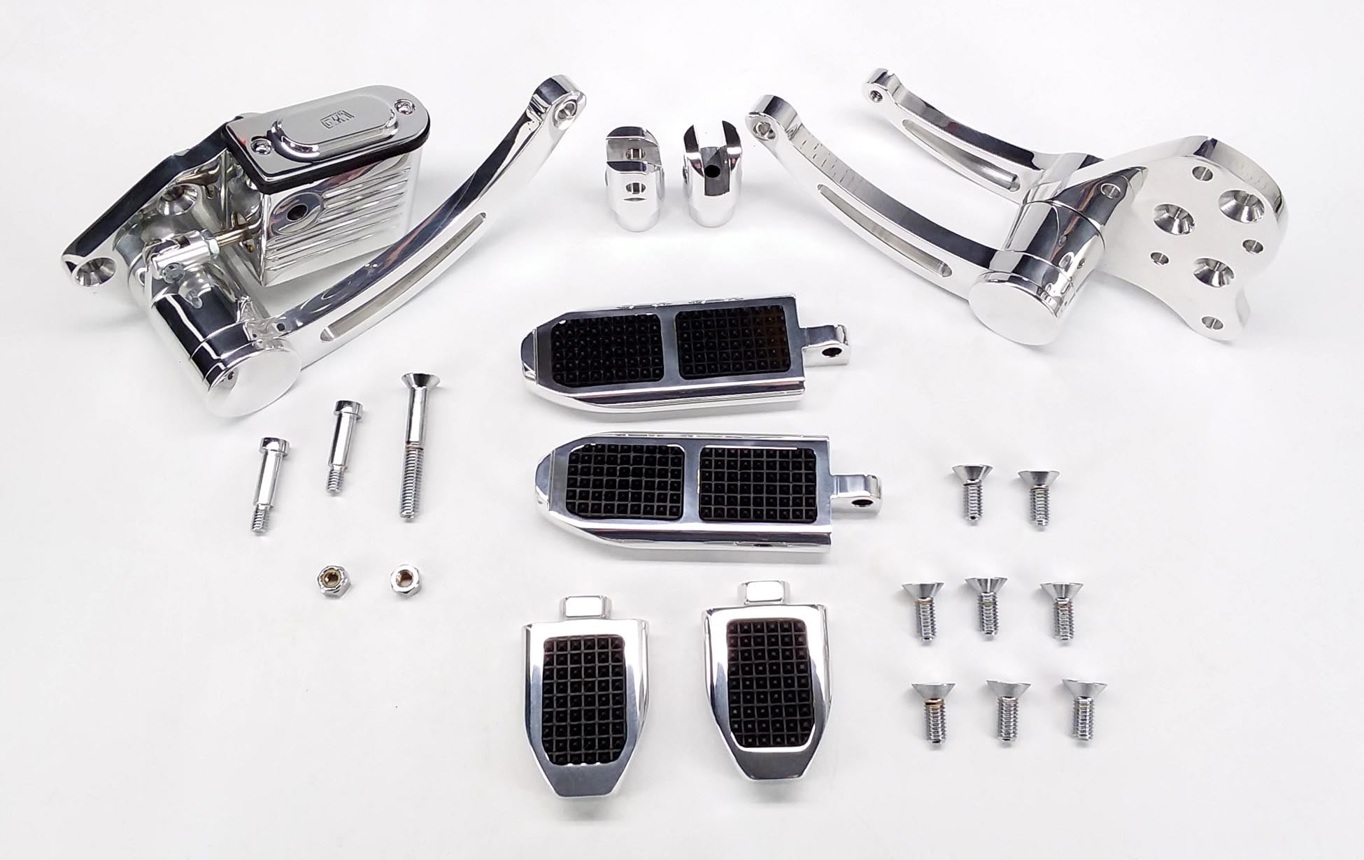 GMA Engineering Polished Chrome Flat Surface Forward Controls (GMA-FC ...