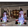 PMU Christmas - Holiday Snowman Inflatable Decorations 6ft for Indoor ...