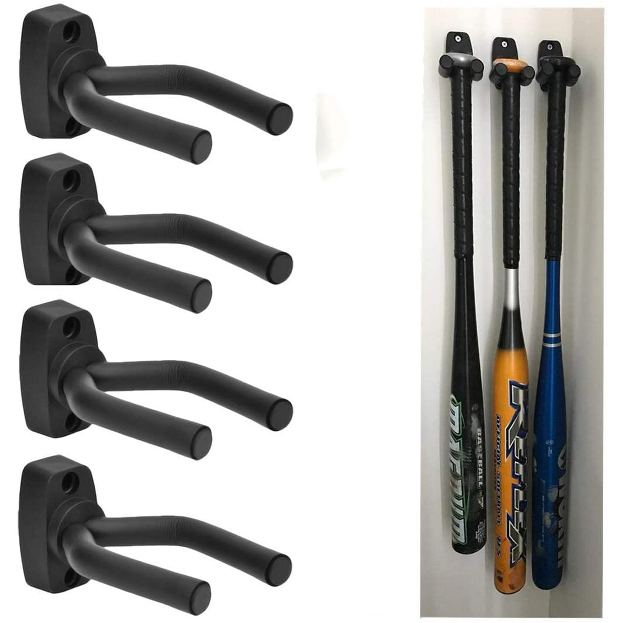 Click here for Hesignd 4 Pack Wall Mount Vertical Baseball Bat Ho... prices