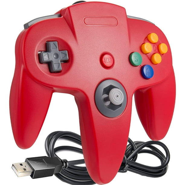 [USB Version] USB N64 Controller, XYCCA N64 Wired PC Gamepad [3D Analog Stick] for Windows PC ...