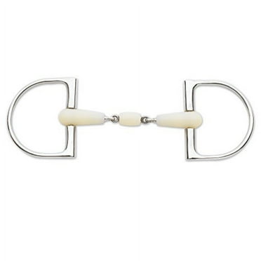 5" Happy Mouth Double Jointed Roller Mouth Full Cheek Horse Bit ...