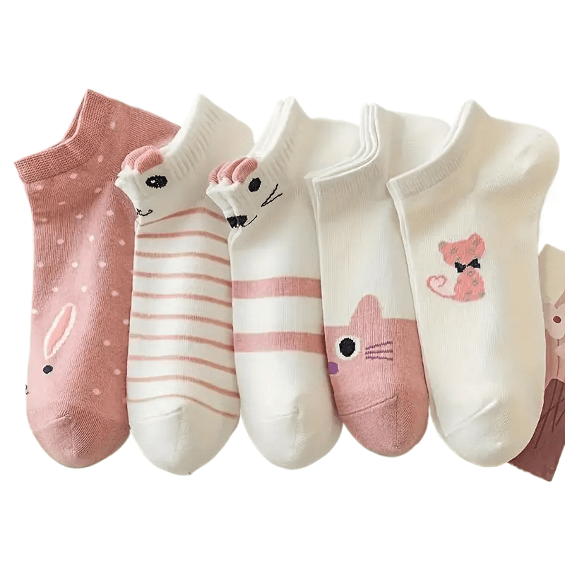 Click here for Womensocksonsale 5 Pairs Of Cute Cat Fashion Iadie... prices