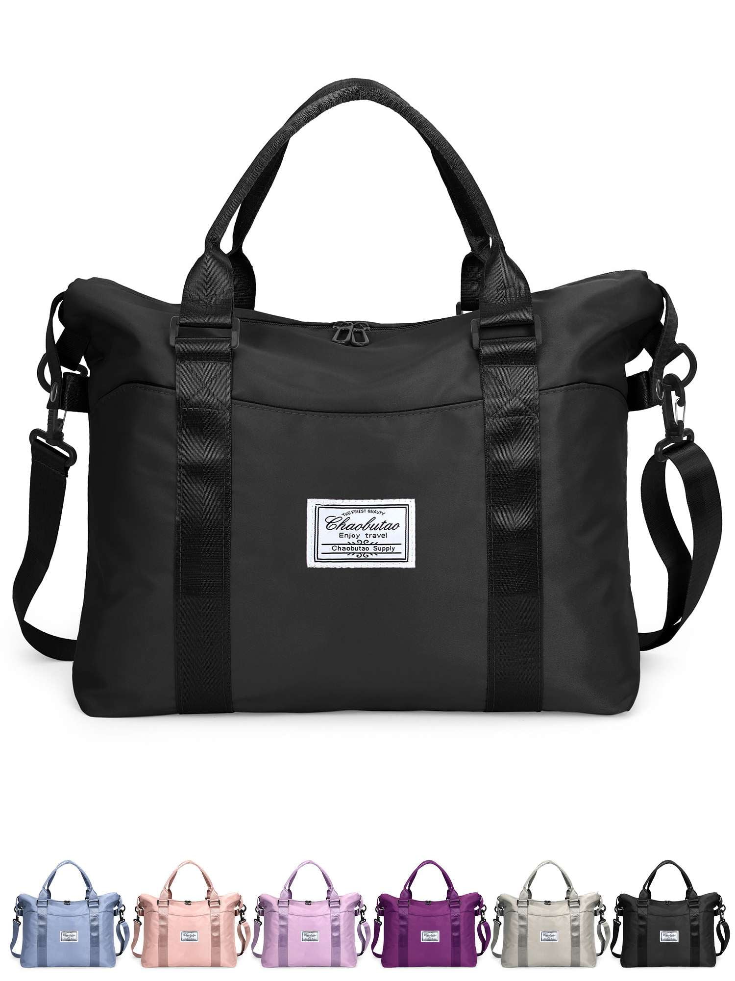 Luxtrada Travel Bag,Waterproof Duffel Gym Tote Bag,Weekender Carry On Overnight Bags for Women ...