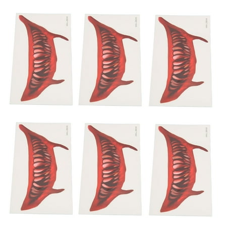 Horror Mouth Sticker Scary Mouth Sticker Clown Horror Mouth Stickers ...