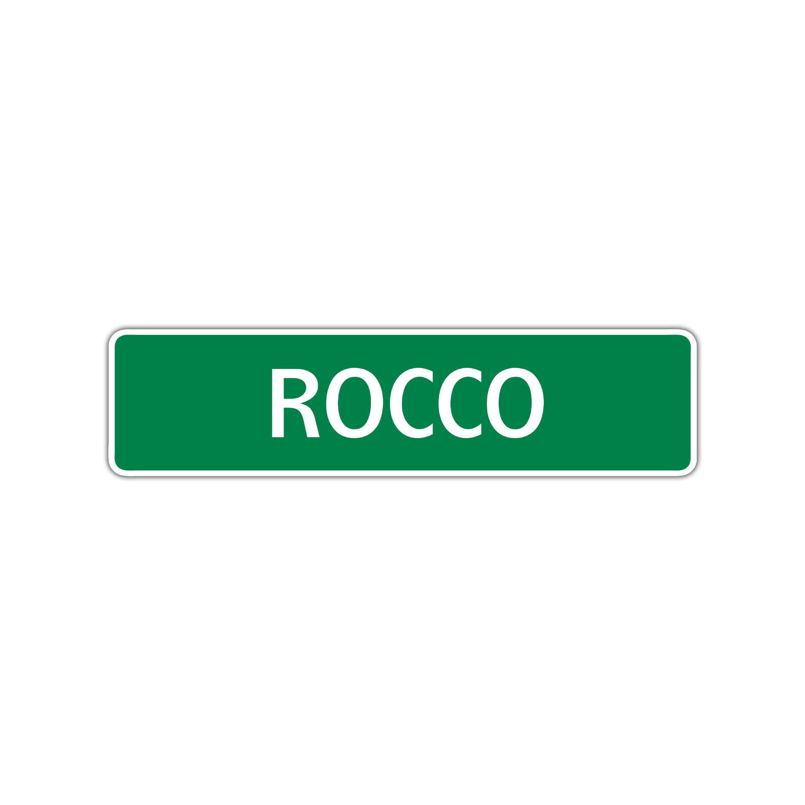 Rocco Boys Children Name Letter Printed Plaque Decoration Label Indoor ...