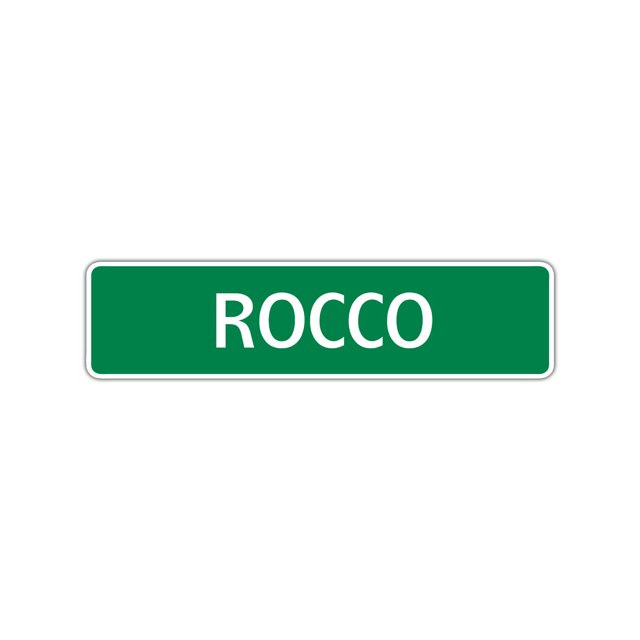 Rocco Boys Children Name Letter Printed Plaque Decoration Label Indoor ...