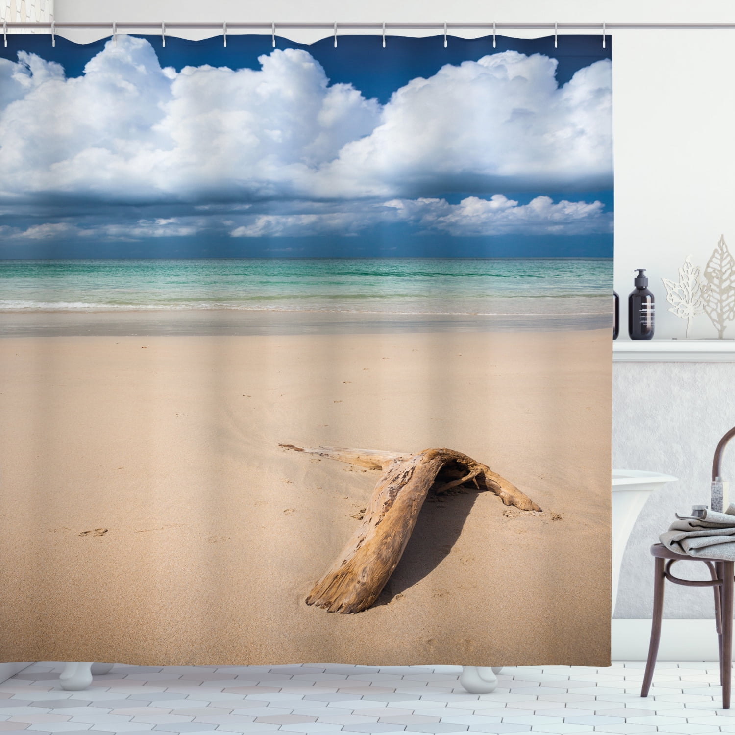 Beach Theme Vinyl Fabric
