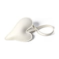 Aufmer Peach Heart Shape Decor Pendant Soft Leather Keychain Lovely Bag ...