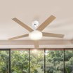 ModFusion 52" Natural Brown Ceiling Fan with Adjustable LED Light and ...