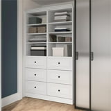 Bestar Versatile 50" Engineered Wood Closet Organization System in ...