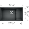 BLANCO PRECIS Cascade Single Undermount - Truffle - Walmart.com