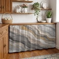 Abstract Rock Strata Cabinet Curtains 28" W x 51" L Industrial Style ...