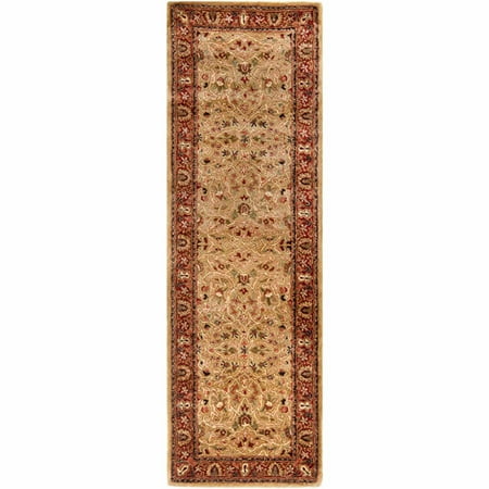 Gold & Rust Border Rug (2 ft. 6 in. x 12 ft. Runner) - Walmart.com