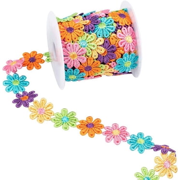 5Yards Flower Trim Ribbon Light Green Flower DIY Lace Applique Sewing ...