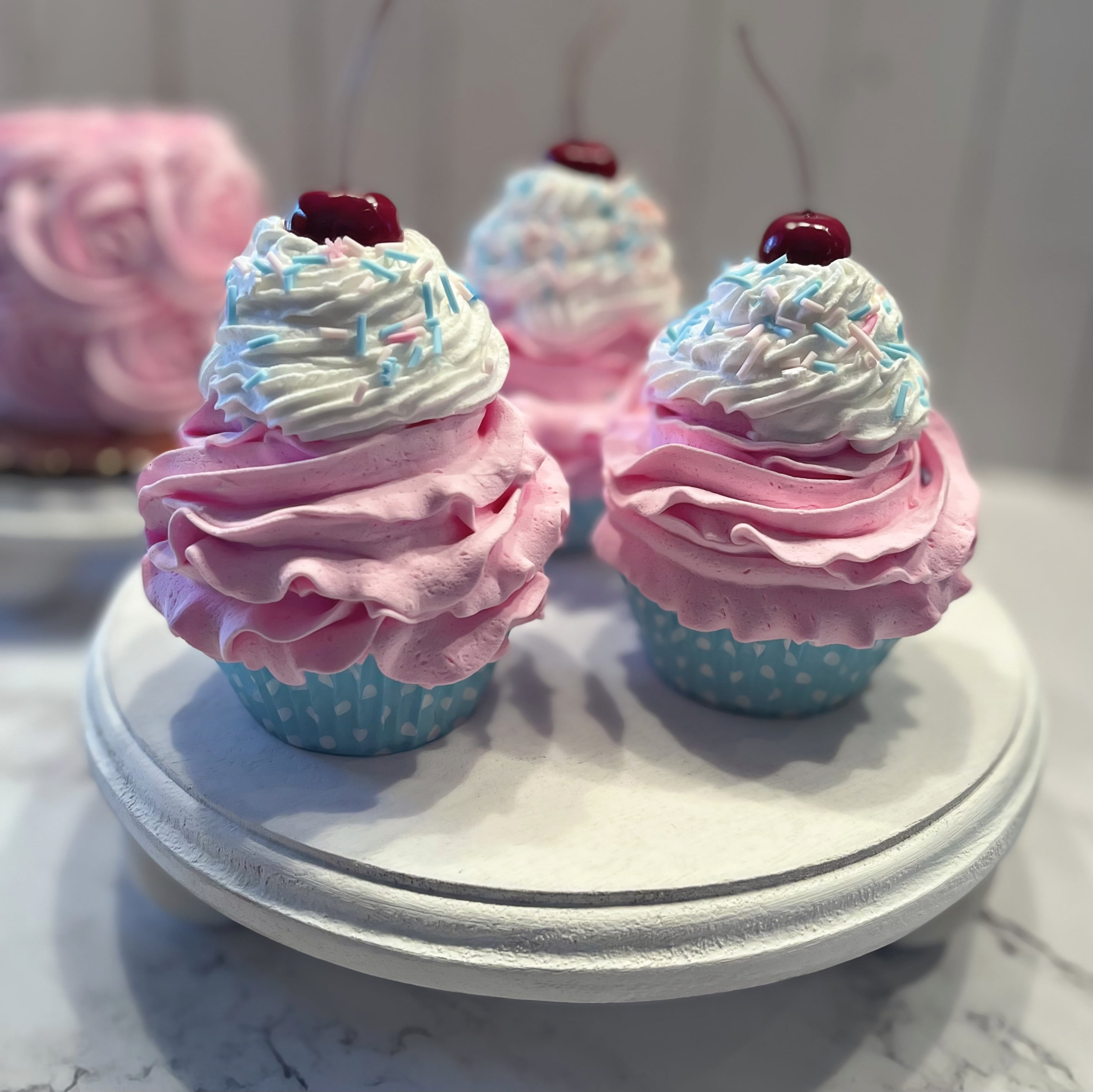 Pink And Blue Cupcakes