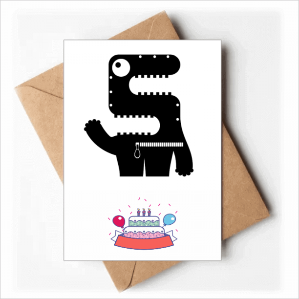 Universe Alien Monster Alien Happy Birthday Greeting Cards Envelopes ...