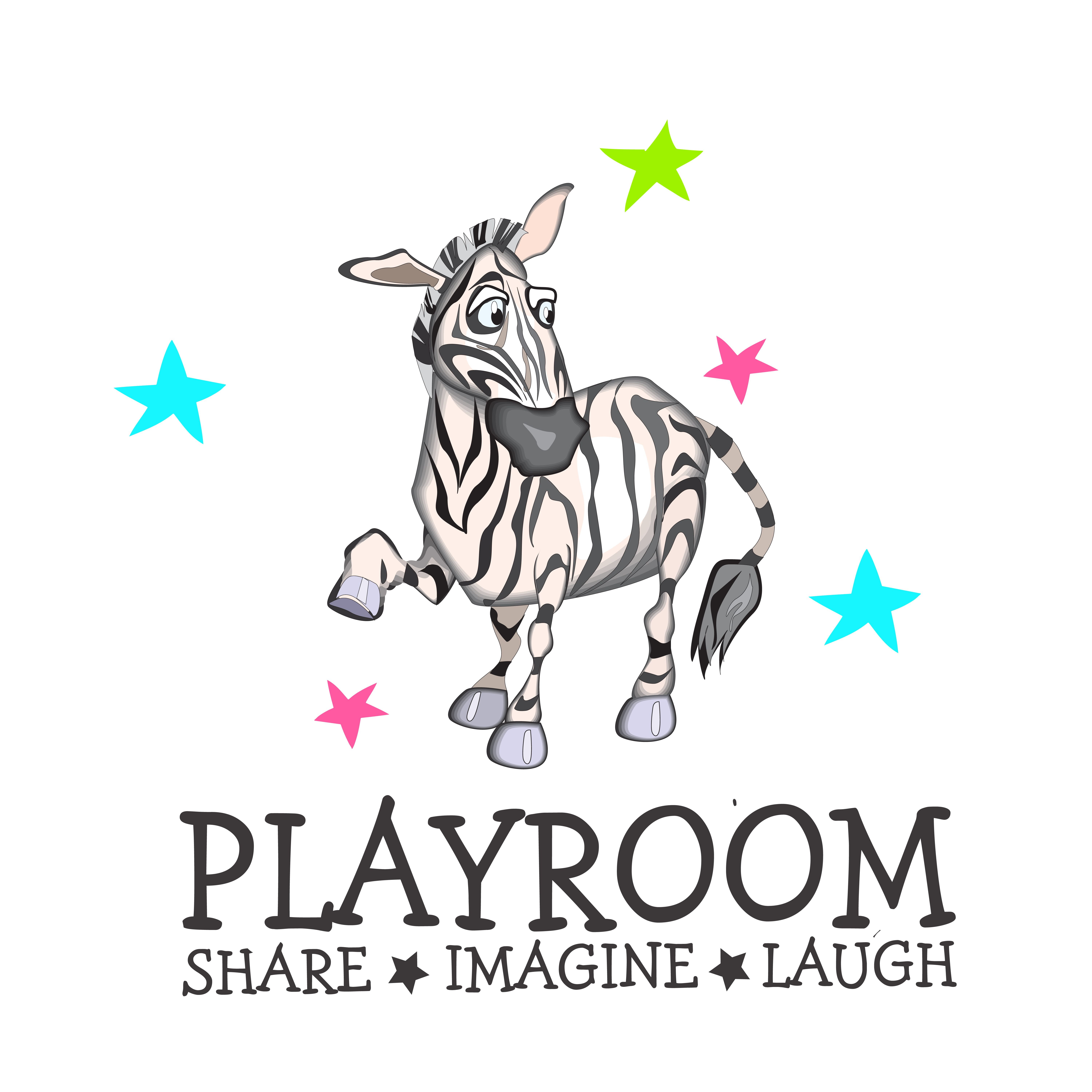 ZEBRA - Playroom Share Imagine & Laugh Lettering Art Sticker Young ...