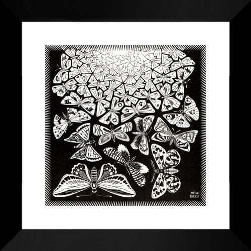 FrameToWall - Butterflies 20x20 Framed Art Print by M.C. Escher ...